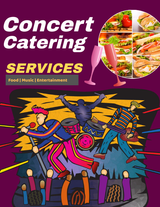Copy of Concert catering services graphics | PosterMyWall