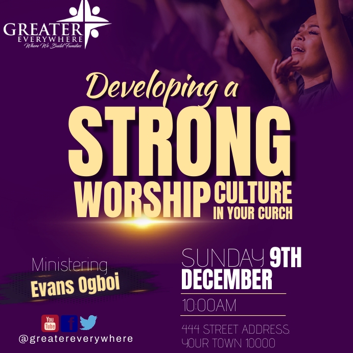 Concert Church Flyer (17) Template | PosterMyWall