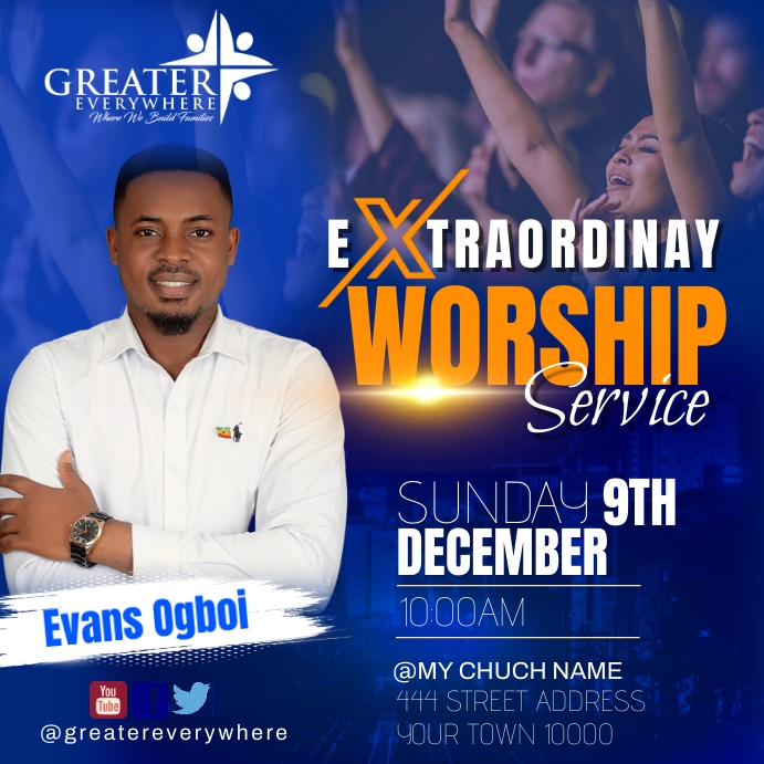 Concert Church Flyer (17) Template | PosterMyWall