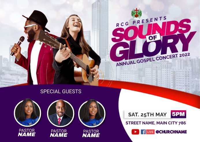 Concert Church Flyer (19) Template | PosterMyWall