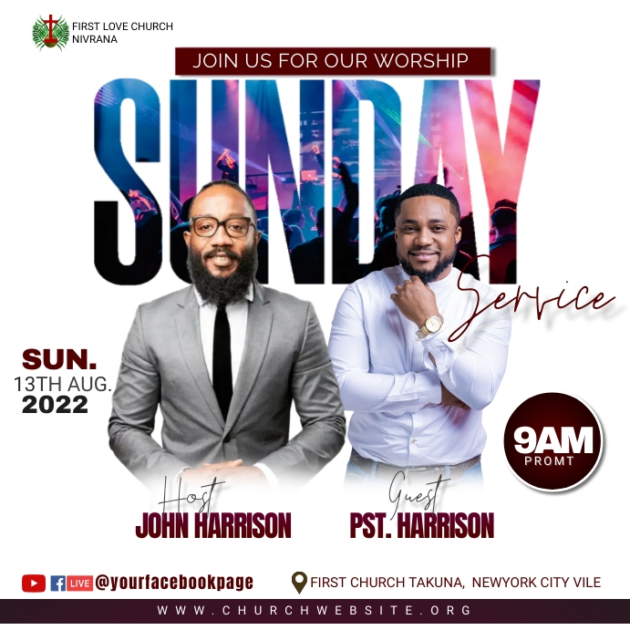 Concert Church Flyer (20) Template | PosterMyWall