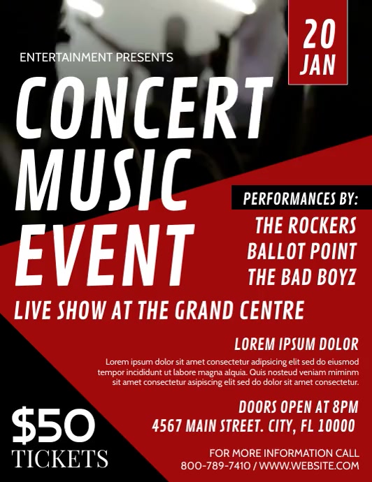 CONCERT Template | PosterMyWall