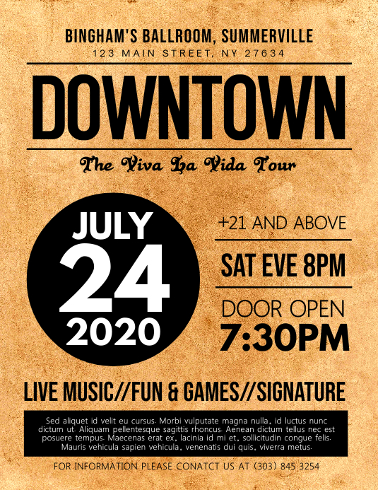 Concert Event Flyer | PosterMyWall