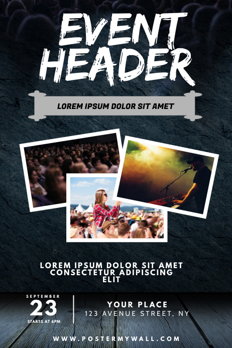 Copy of Concert Event Flyer Design Template | PosterMyWall