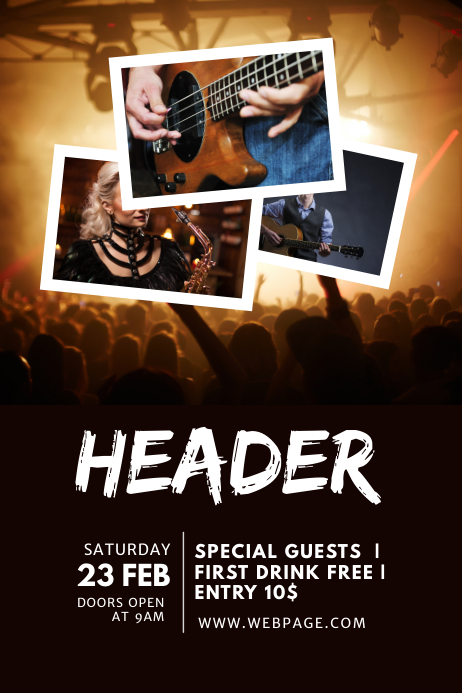 Concert Event Flyer Design Template | PosterMyWall