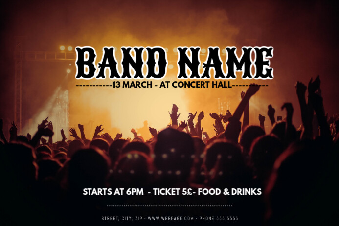 Concert Event Flyer Template | PosterMyWall