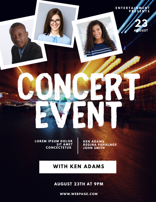 Concert EVent Flyer Template | PosterMyWall