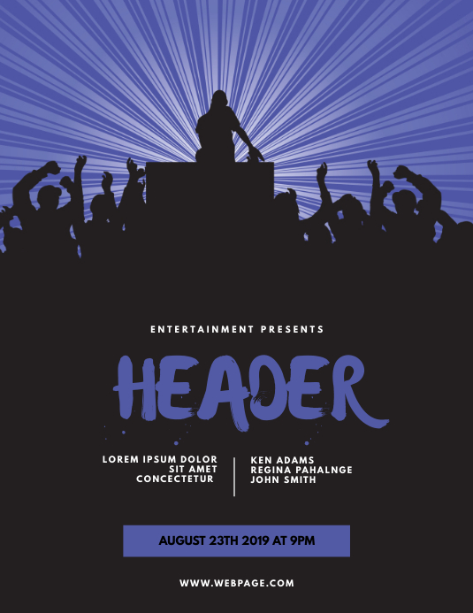 Concert Event Flyer Template | PosterMyWall