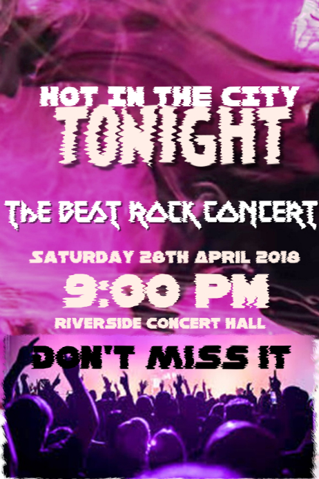 Concert flyer Template | PosterMyWall