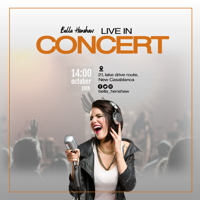 CONCERT FLYER Template | PosterMyWall