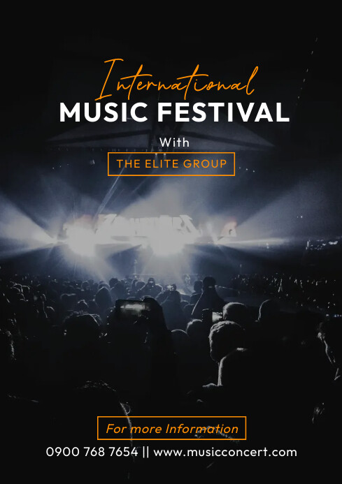 Plantilla de Concert flyer | PosterMyWall
