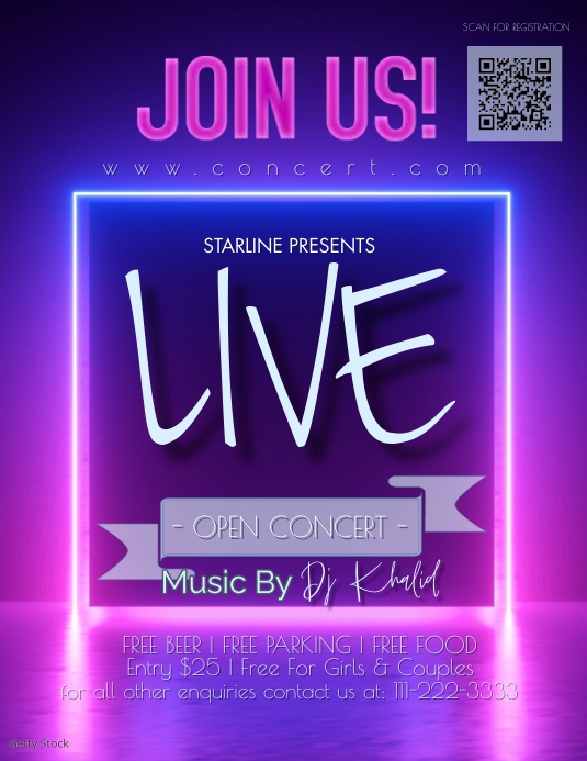 Concert Flyer Template | PosterMyWall