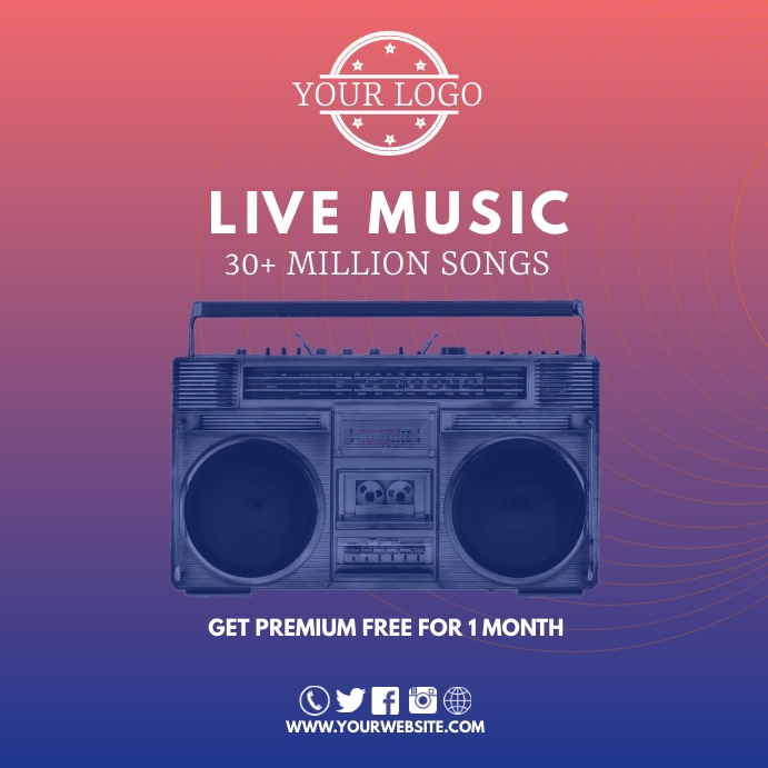 CONCERT FLYER TEMPLATE | PosterMyWall
