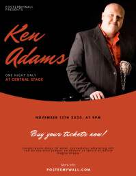 concert man band event singer hip hop flyer template | PosterMyWall