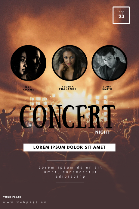 concert flyer template | PosterMyWall