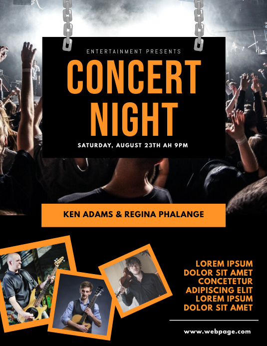Concert Flyer Template | PosterMyWall
