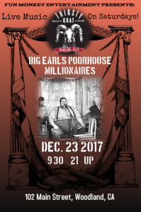 Concert Band Music Bar Lounge Tavern Venue Hall Flyer Template ...