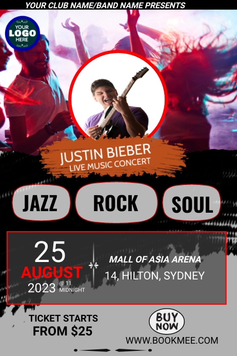 Brosur Template Konser | PosterMyWall