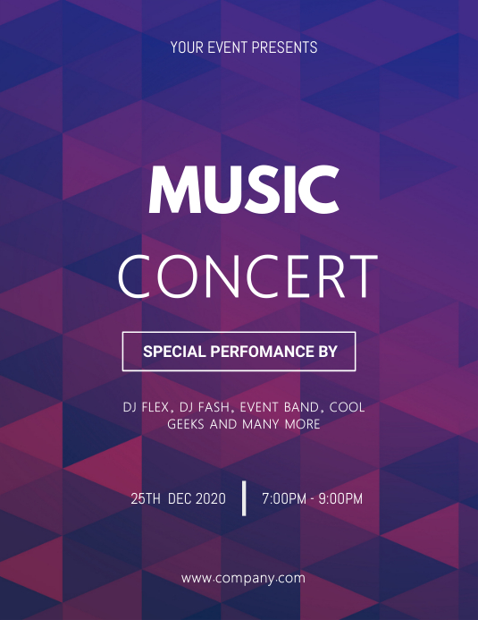 Concert flyers Template | PosterMyWall