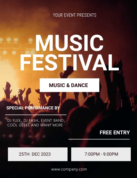 Concert flyers Template | PosterMyWall