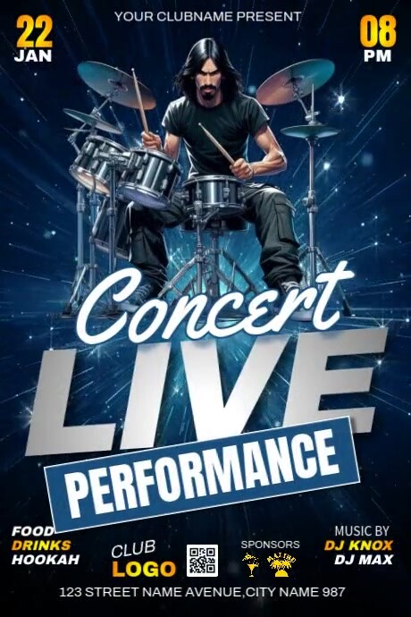 Copy of Concert Live Performance | PosterMyWall