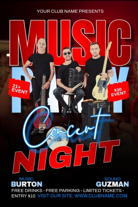 Copy of Concert Night Ads | PosterMyWall
