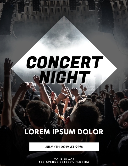 Concert Night Flyer Template | PosterMyWall