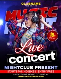 Concert Night Ads Template | PosterMyWall