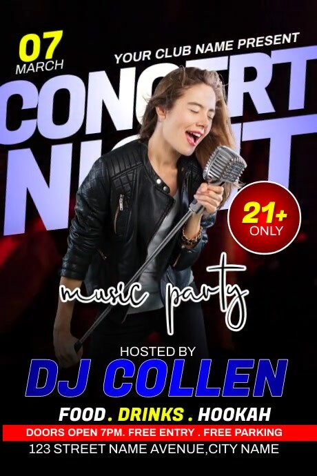 Copy of Concert Night Music Party | PosterMyWall