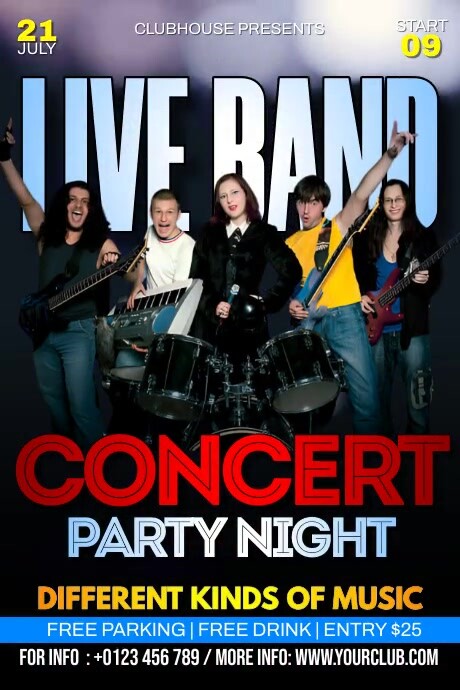 Copy of Concert Party Night | PosterMyWall