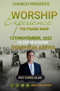 Flyer Christian Concert o Actividad Cristiana Template | PosterMyWall