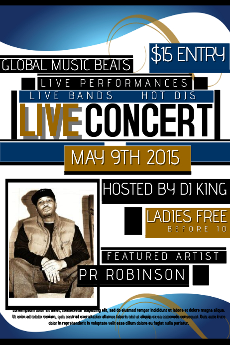 Concert Template | PosterMyWall