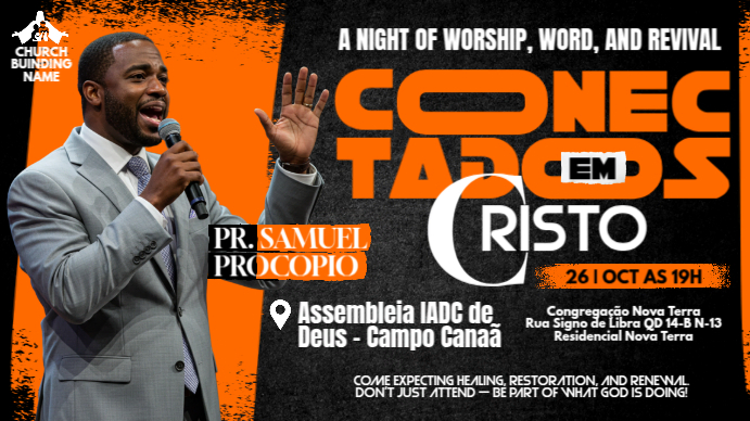 Copy of Conectados em Cristo Revival Flyer | PosterMyWall