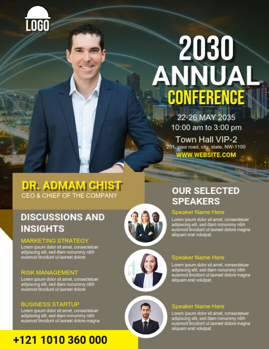 Copy of Conference Banner Template | PosterMyWall