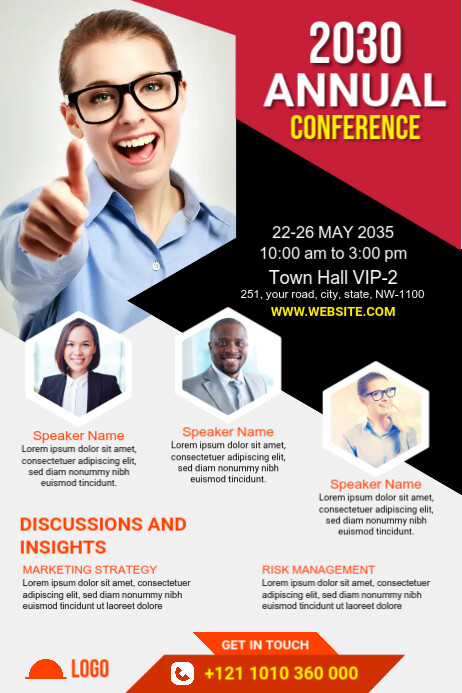 Conference Banner Template | PosterMyWall