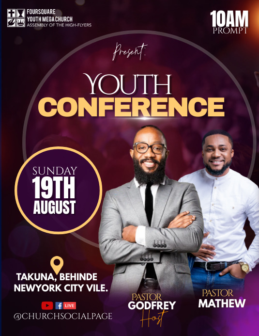 Conference church flyer (16) Template | PosterMyWall