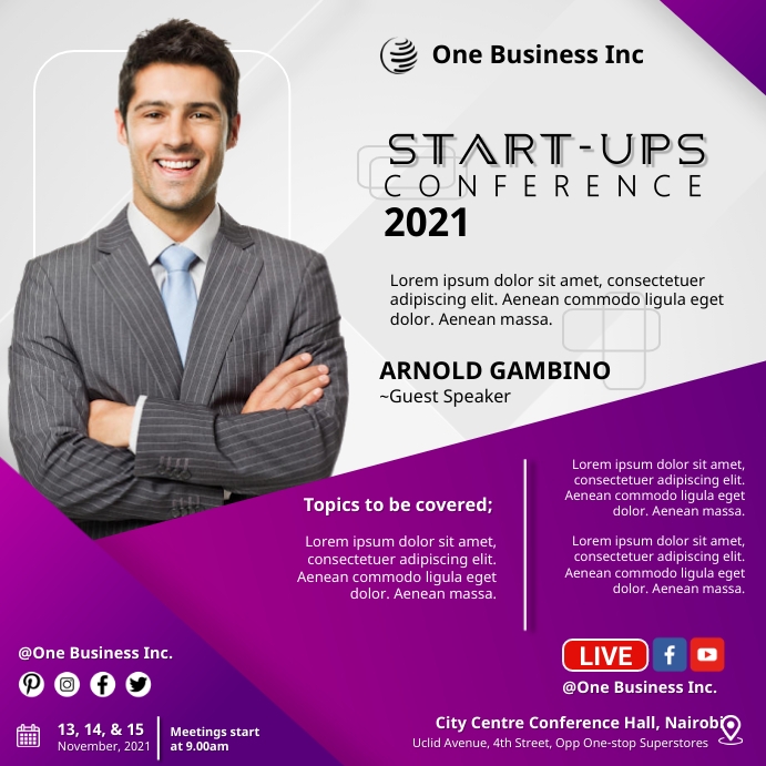 conference Template | PosterMyWall