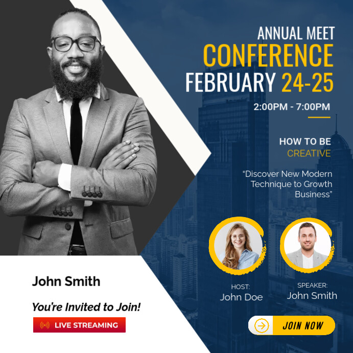 Conference Template | PosterMyWall