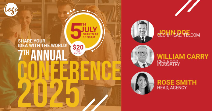 Conference Facebook Image Template | PosterMyWall