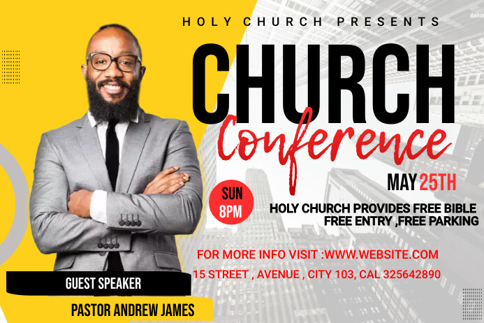 CONFERENCE FLYER (1) Template | PosterMyWall