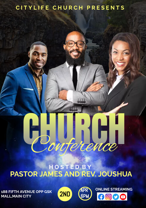 CONFERENCE FLYER (2) Template | PosterMyWall