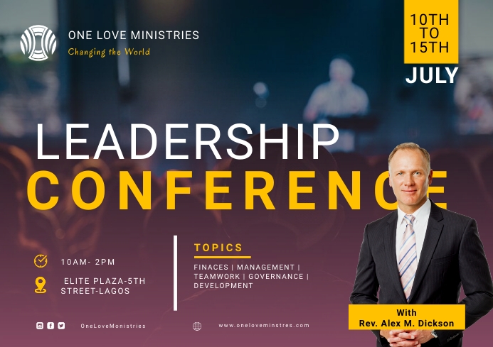 Copy of Conference flyer | PosterMyWall