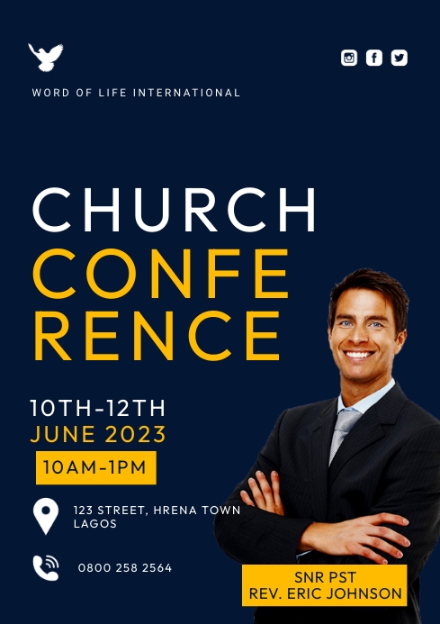 Conference flyer Template | PosterMyWall