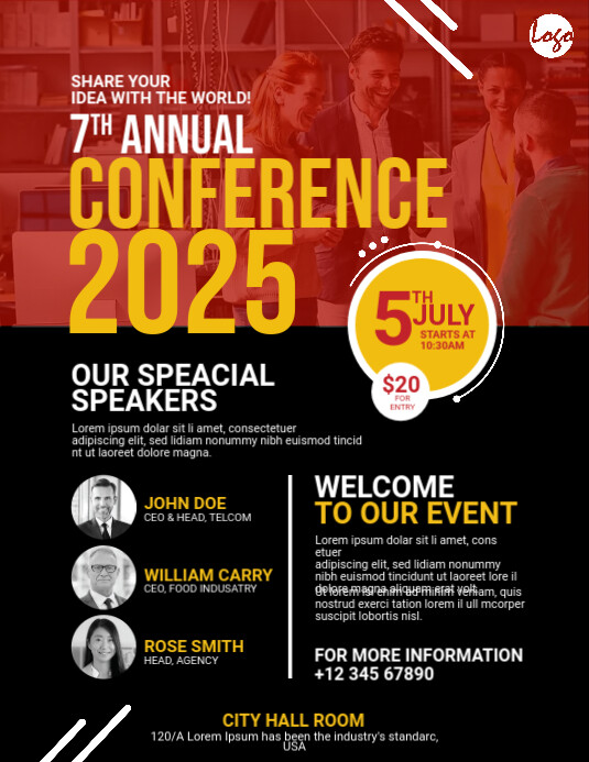 Copy of Conference Flyer | PosterMyWall