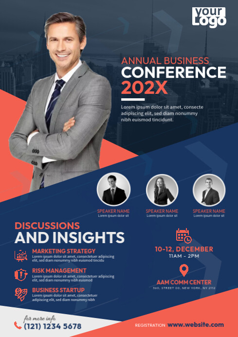 Copy of Conference Flyer | PosterMyWall