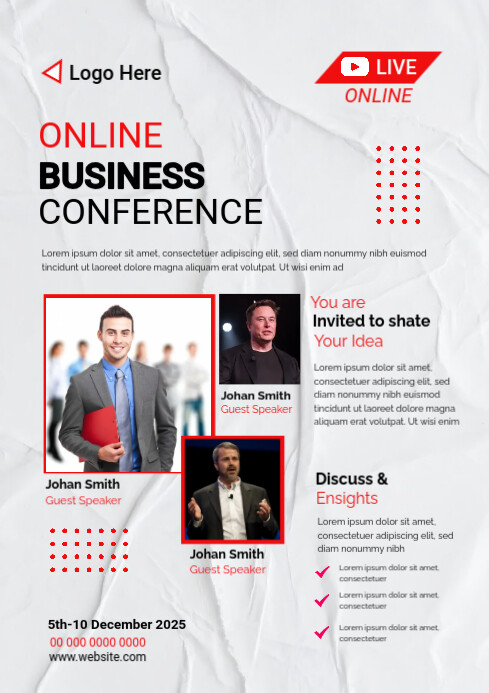 Copy of Conference Flyer | PosterMyWall