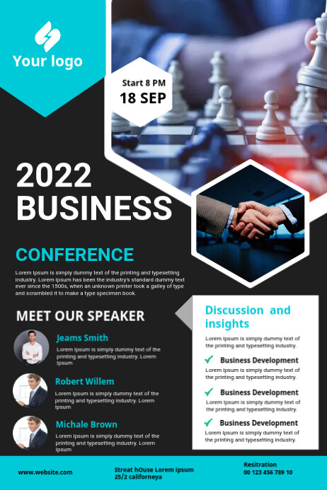 Conference Flyer Template | PosterMyWall