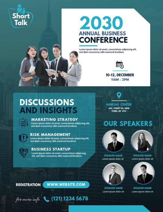 Copy of Conference Flyer | PosterMyWall