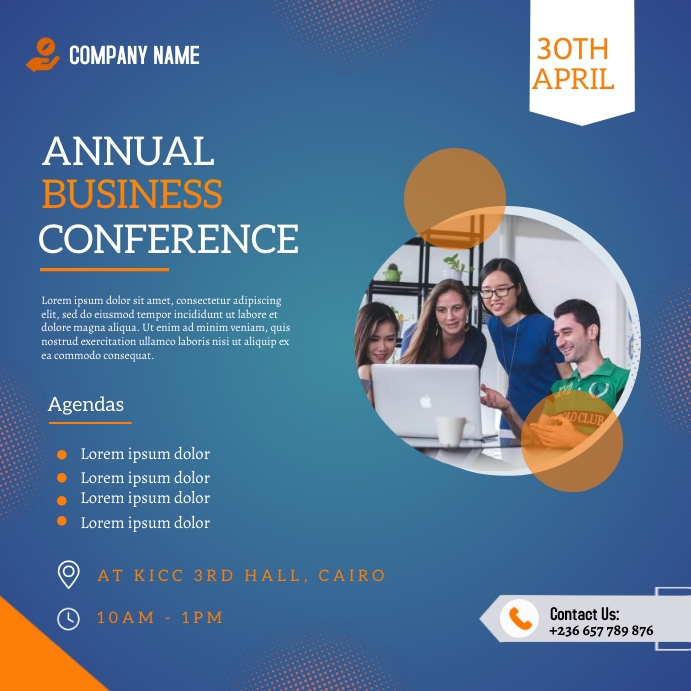 Conference flyer Template | PosterMyWall