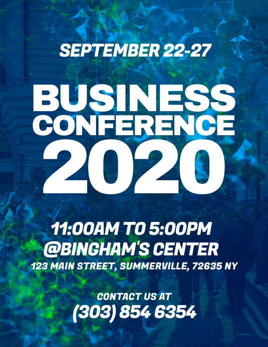 Copy of Conference Flyer | PosterMyWall